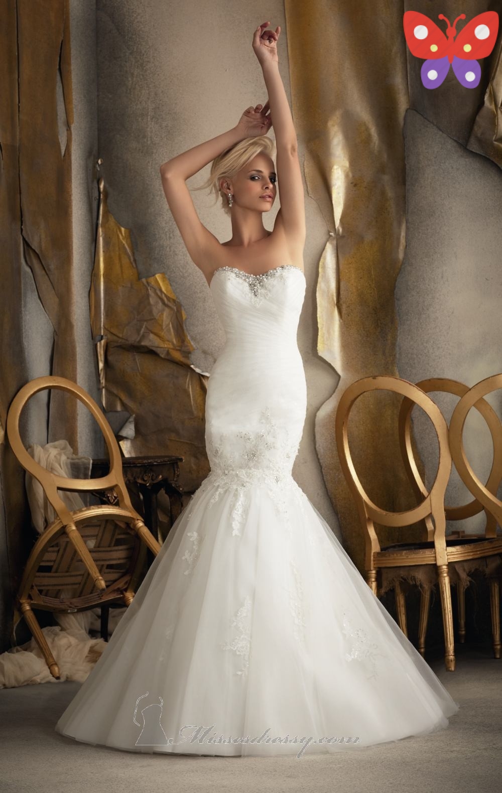 Bu Yılın Popüler Balık Gelinlik Modelleri 2019 » Pelinay.com